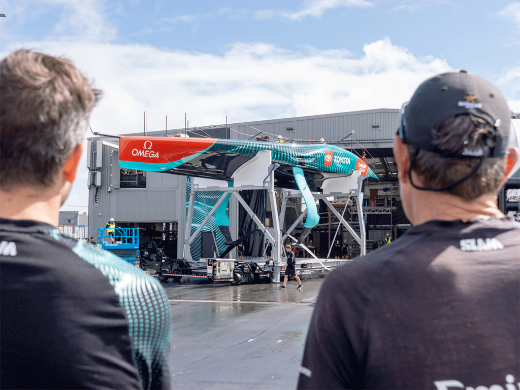 EMIRATES TEAM NEW ZEALAND’S NEW AC75 RACE BOAT REVEALED - All At Sea